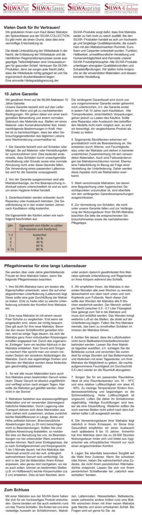 Silwa Classic 22 New Kaltschaum-Matratze - Gesunde Matratzen